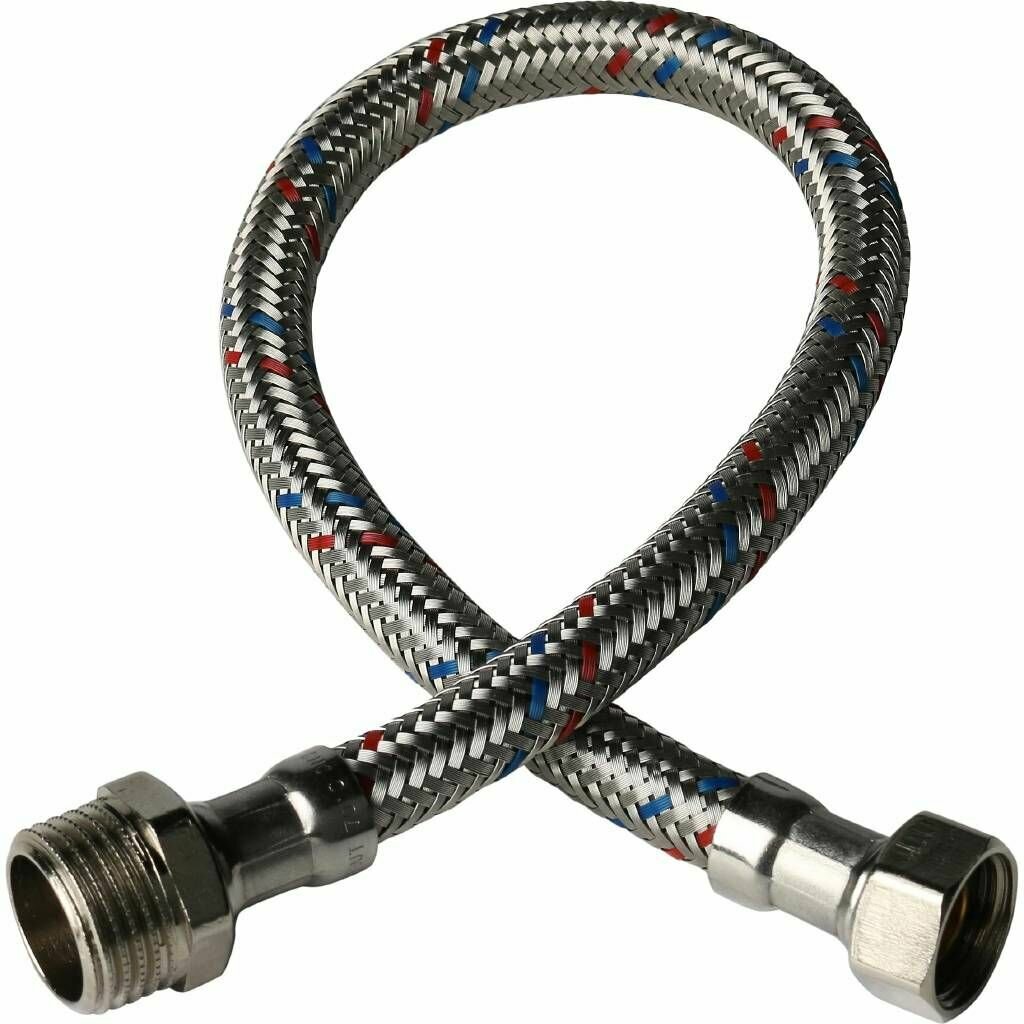 STOUT Гибкая подводка для воды ВР 1/2 х НР 3/8, длина 400 мм SHF-0065 1шт