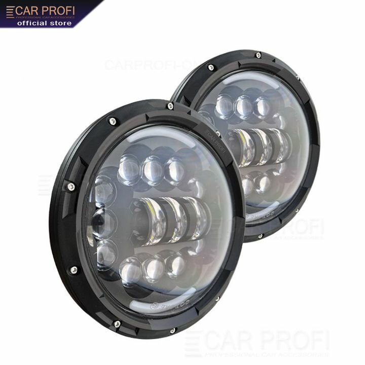 Светодиодные фары CarProfi CP-LED-7"- M3, CREE, DRL / Поворотник (к-т 2 шт)