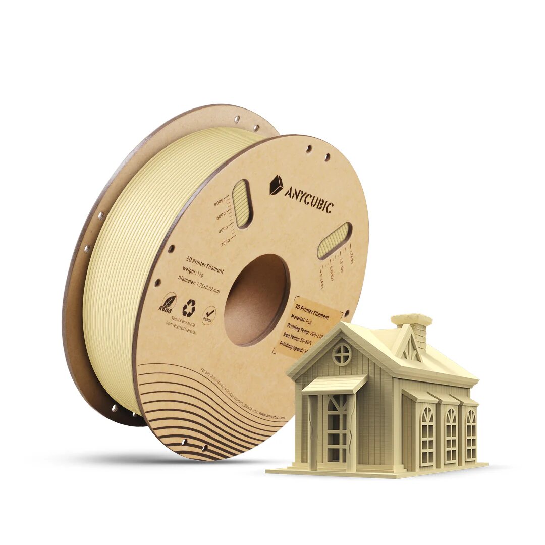 Филамент Anycubic PLA для 3D принтера, Бежевый 1 кг.