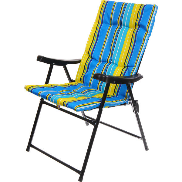 Кресло складное с подлокотниками Релакс R1297-1, 59*60*92 см, ДоброСад