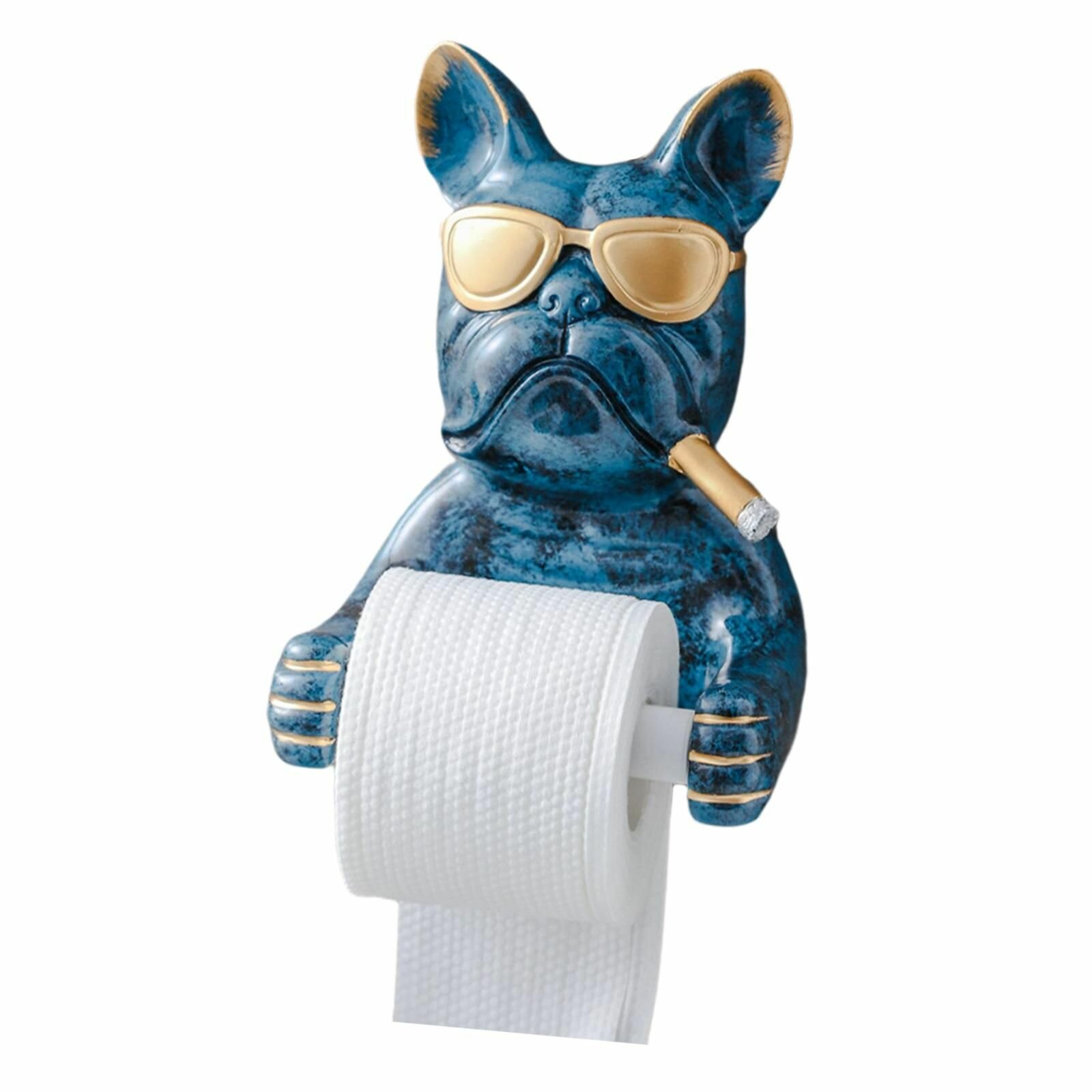 Держатель для туалетной бумаги собака скульптура настенное крепление 17x13x24,5 см