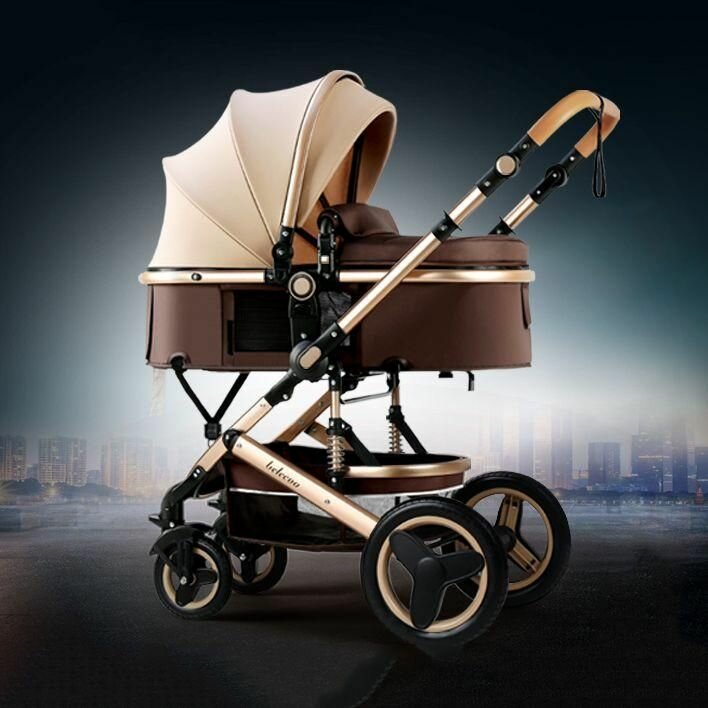 Коляска 3 в 1 для новорожденных с автокреслом для детей от 0 лет, коляску можно использовать до 3 лет, Цвет Leica