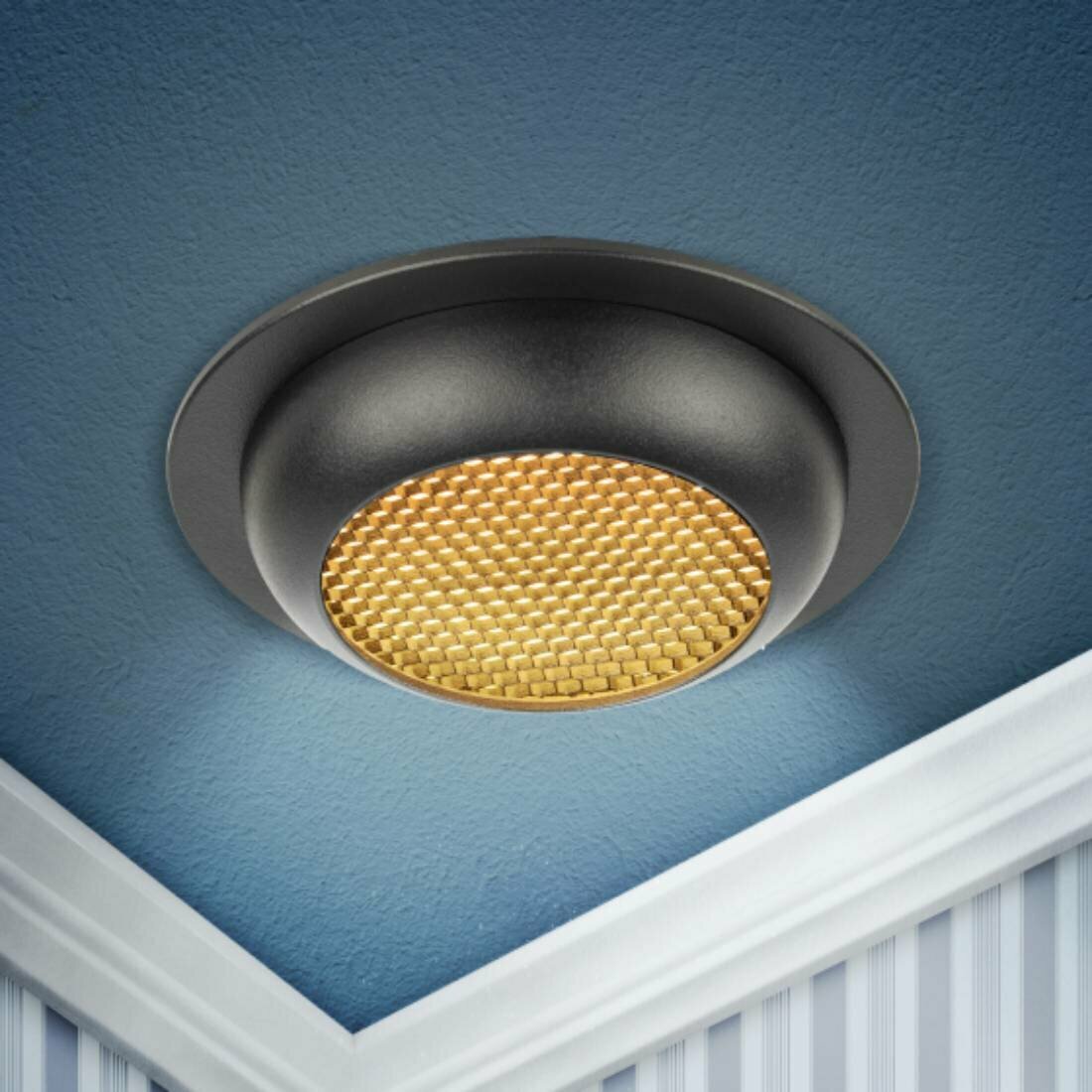 Светильник встраиваемый ЭРА KL111 BK под лампу GX53 круг черный матовый Б0061535