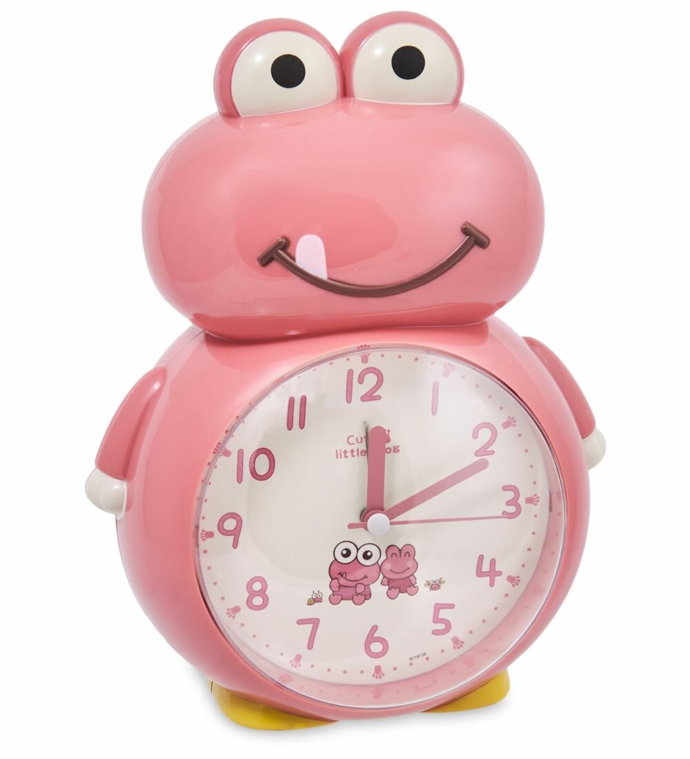 Будильник 'Лягушка' розовый