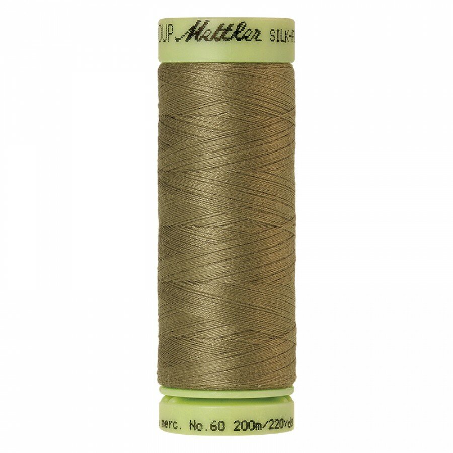 Нить для машинного квилтинга SILK-FINISH COTTON 60, 200 м 0420 Olive Drab