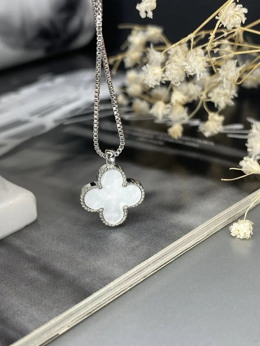Подвеска Amante crystal, эмаль, white — фото 1
