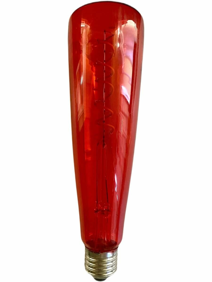 Лампочка E27 5w 220v груша красная, винтажная, декоративная(2 штуки в комплекте)