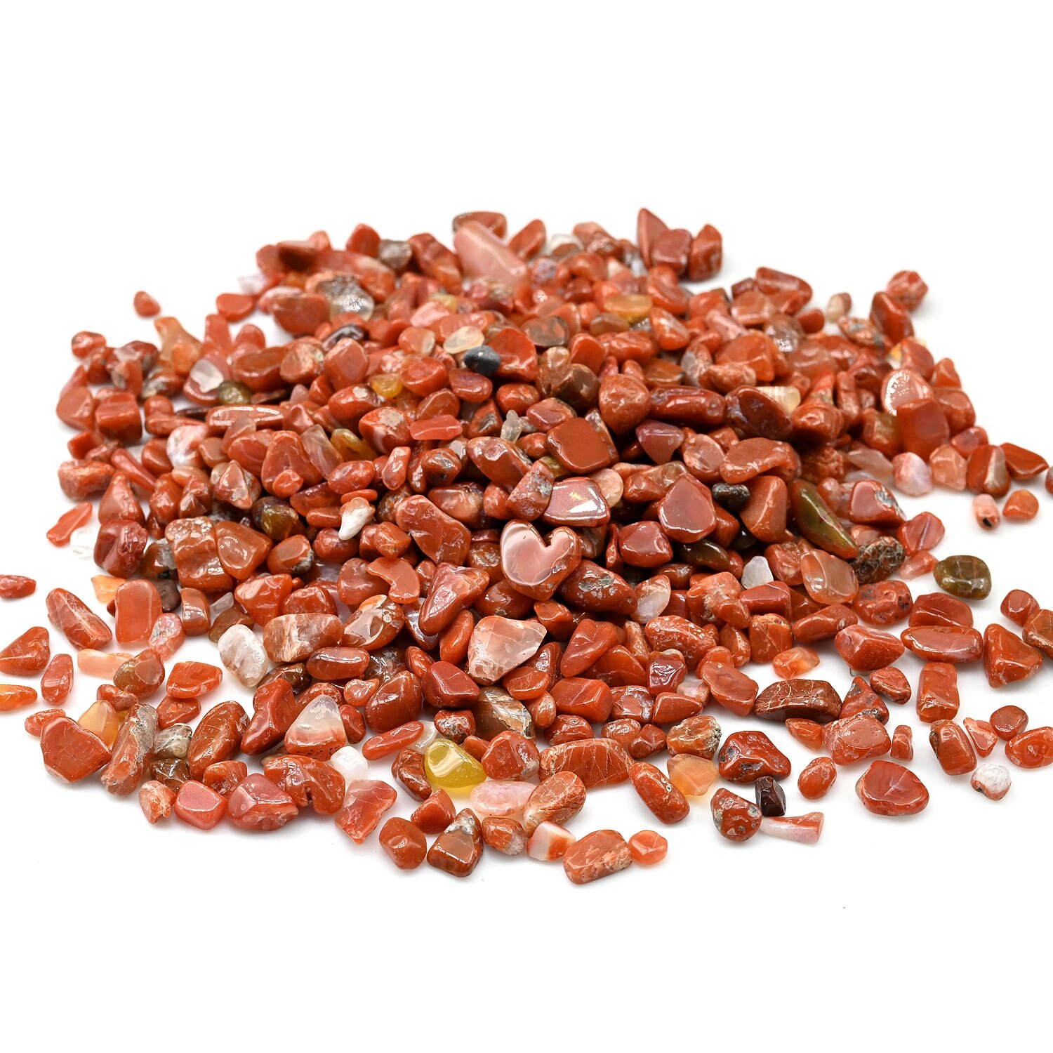 Сердолик 1с галтовка фракция 5-8мм, упаковка 100г .