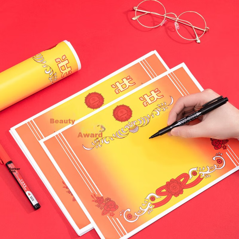 Бумага сертификата Deli A4 для наград, похвалы для учащихся начальной и средней школы, общий почетный сертификат