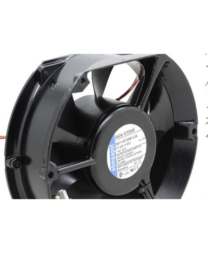 Оригинал ebmpapst 6424/12TDHR 17251 24v 2.5A 60W Вентилятор