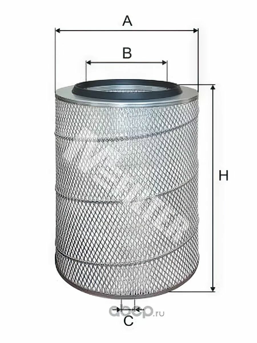 Фильтр воздушный 378-243 132. Артикул A540 Производитель M-Filter. Omn Daf ДАФ, Mercedes-Benz мерседес, MAN, Iveco ивеко