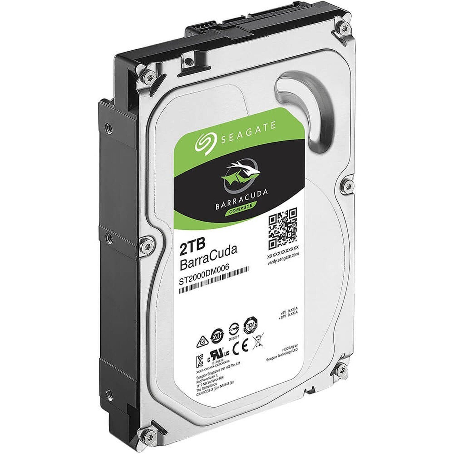 Жесткий диск HDD 2.0Tb Seagate, SATA-III, 256Mb, 7200rpm, Barracuda (ST2000DM008)