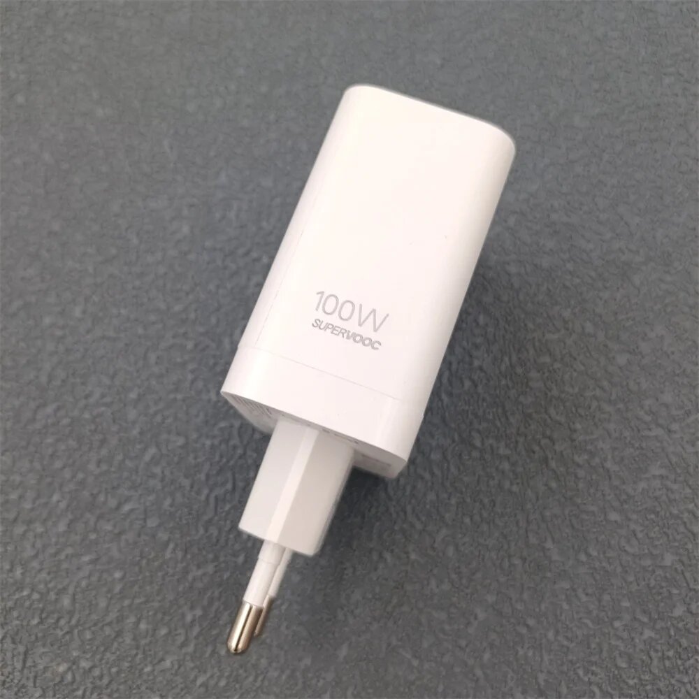 Зарядное устройство SuperVooc Realme 100 Вт, адаптер для быстрой зарядки, 10 А, Only EU Charger