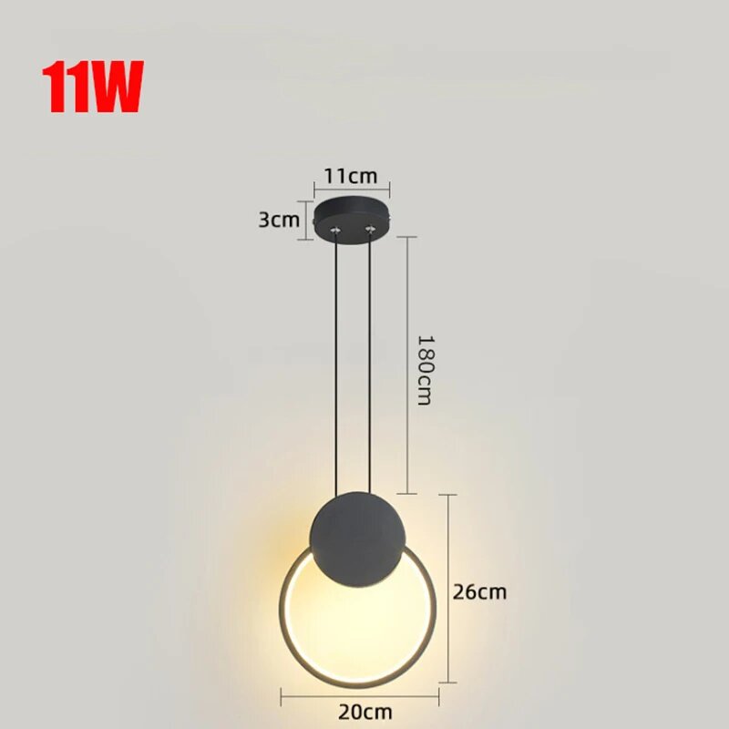 Подвесные светильники DUTRIEUX круглые LED, B, Тёплый белый