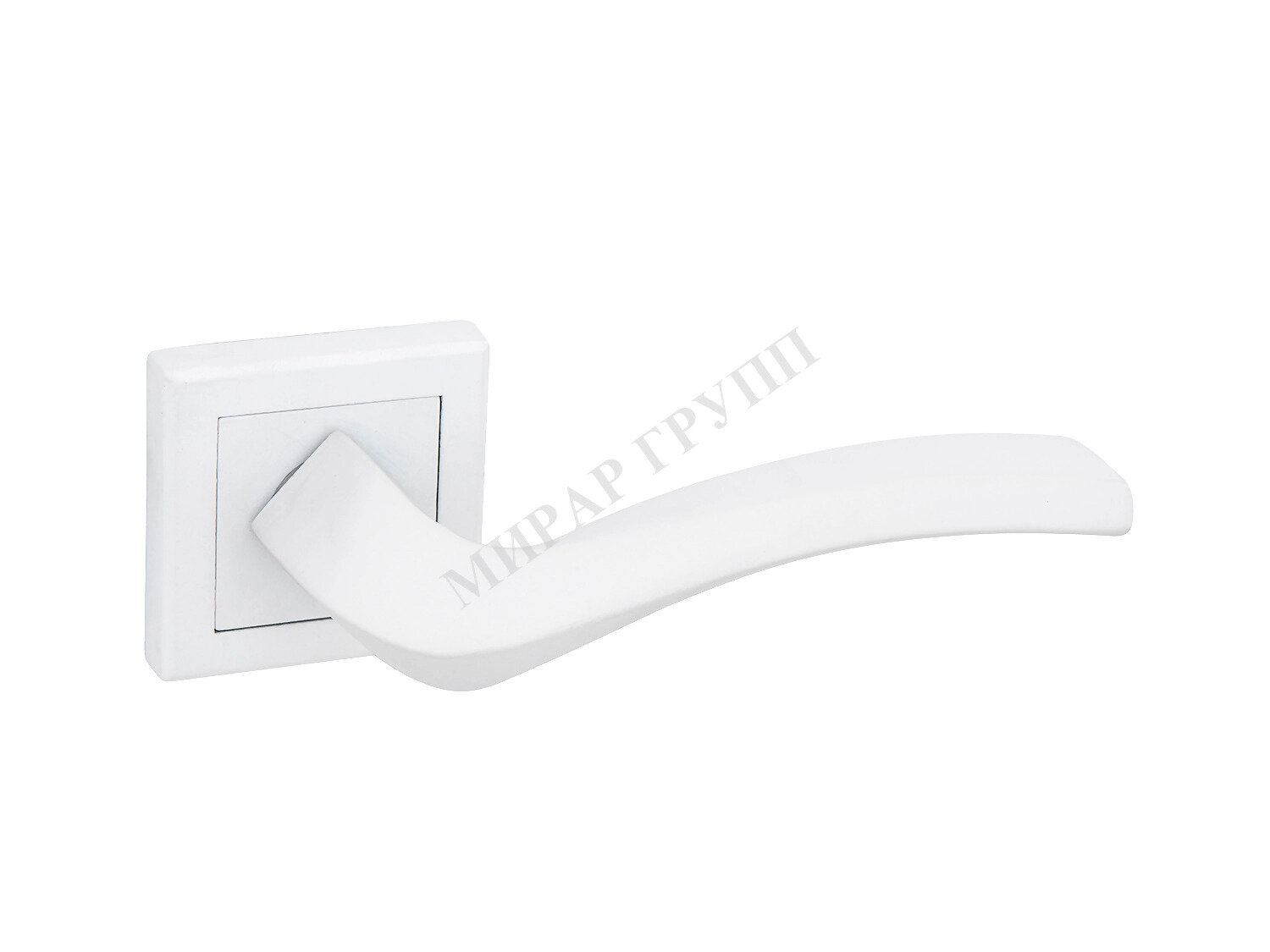 Дверная ручка Фабрика замков "ZIONE" белый