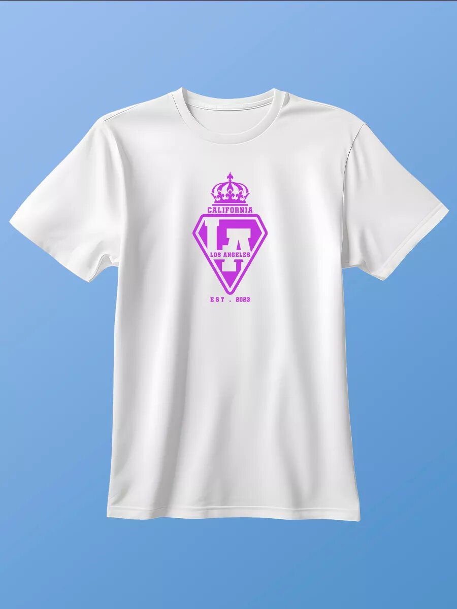 Футболка с надписью лос анджелес кингз