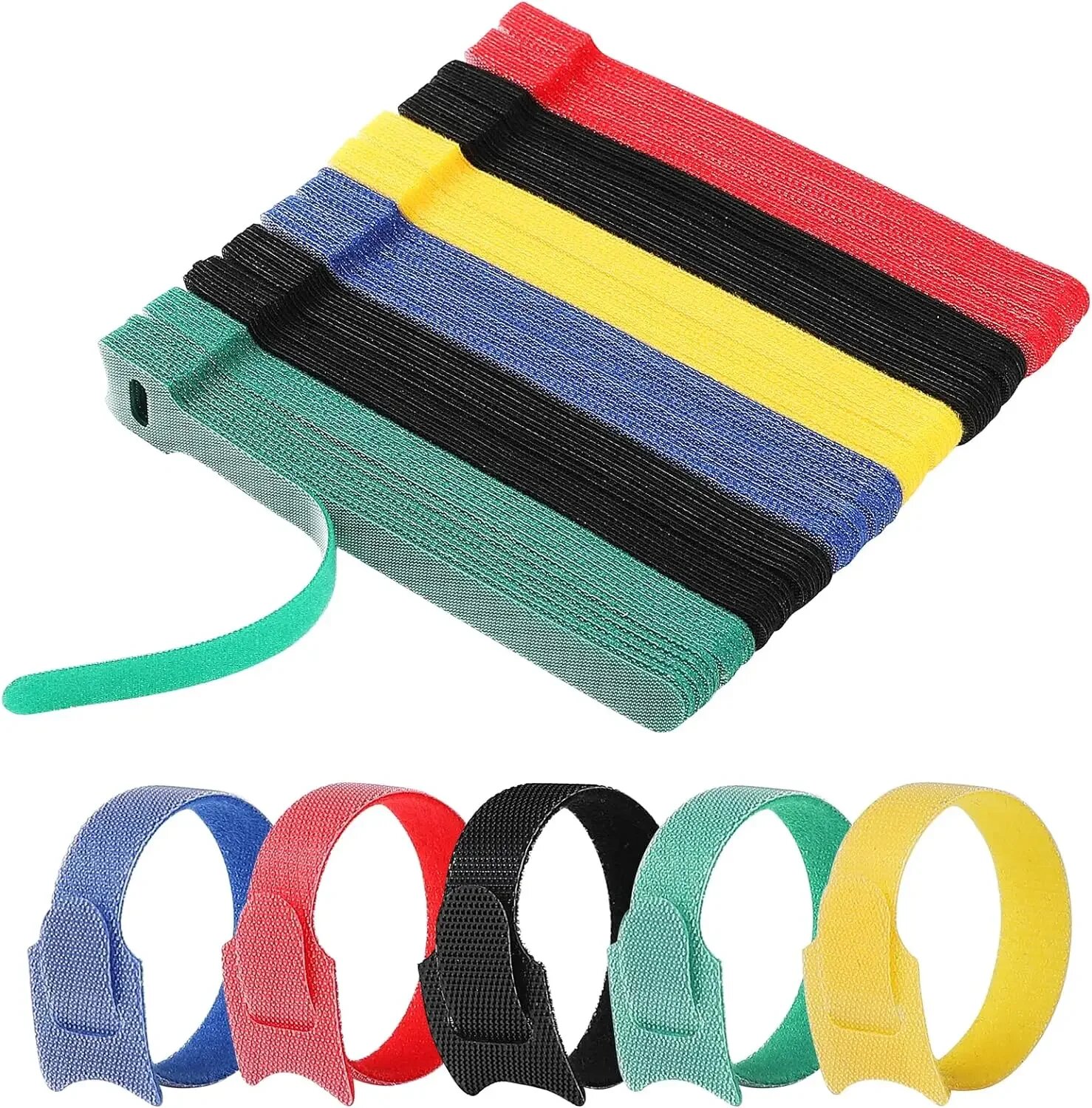Нейлоновые хомуты белые 50PCS