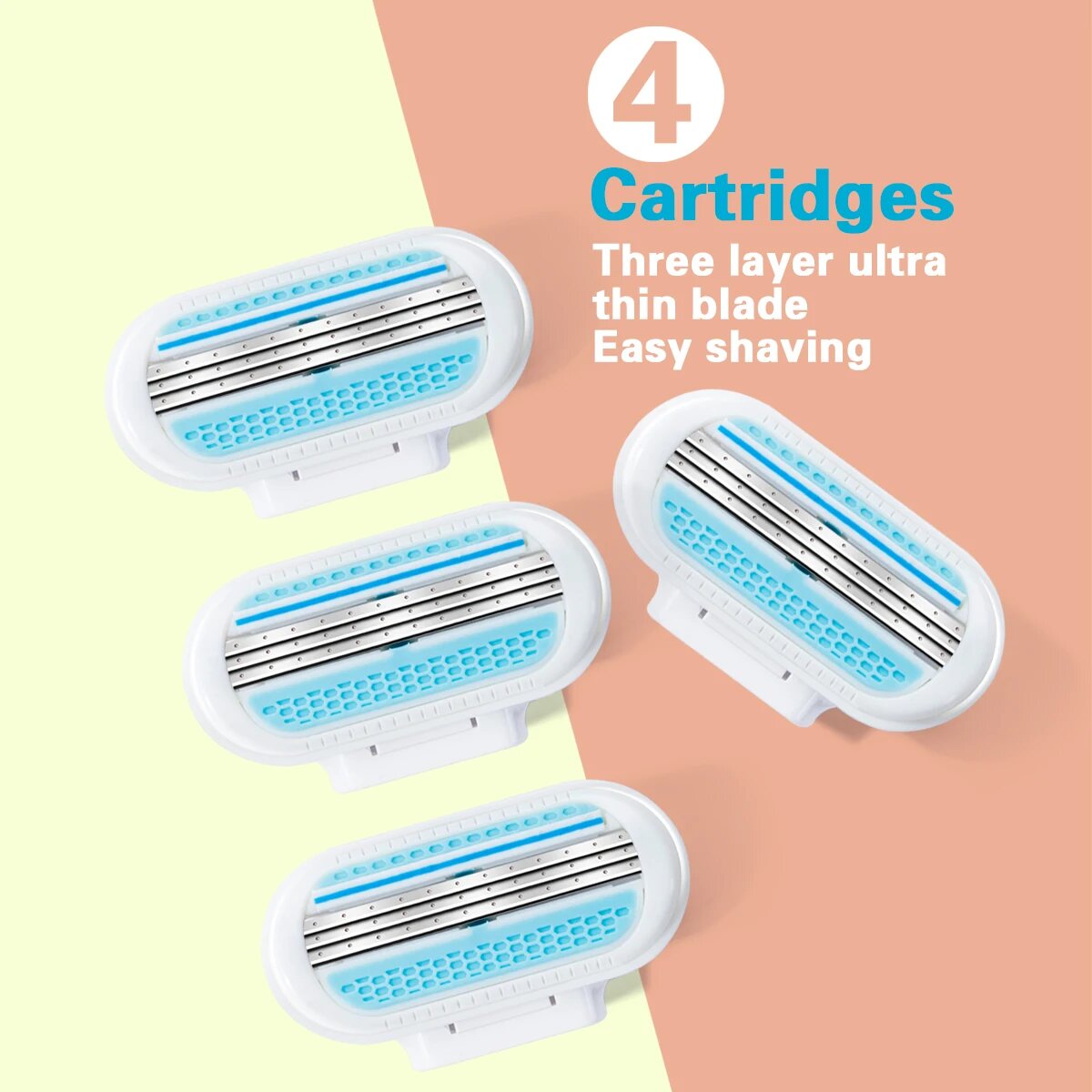 Бритвенный набор Jifuli из нержавеющей стали для женщин 4 Pcs Blades