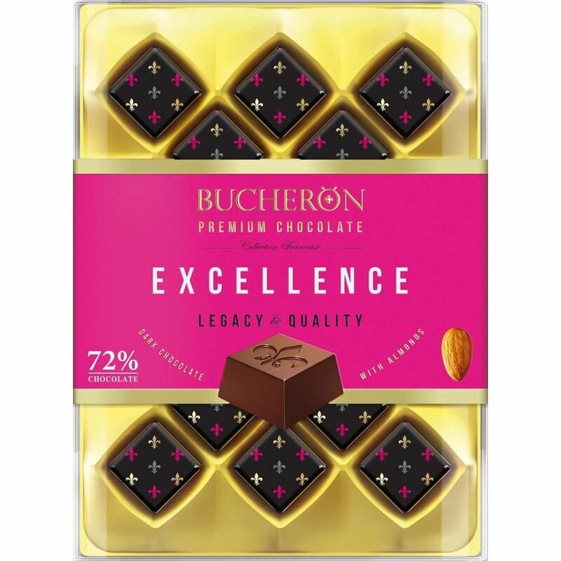 Конфеты шоколадные Bucheron Excellence с миндалем 190 г