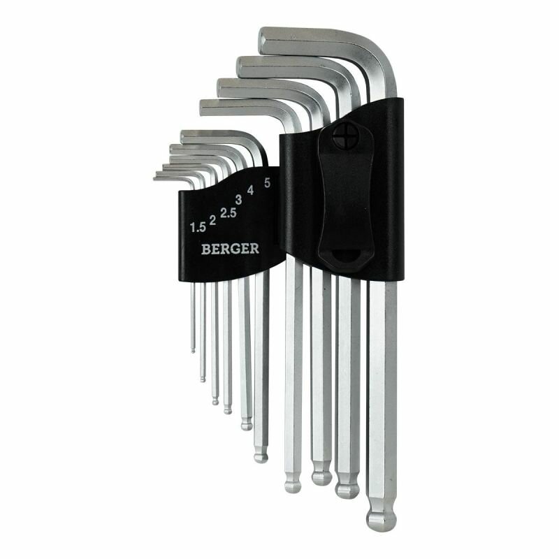 Набор ключей шестигранников с шаром 10 предметов BG2291