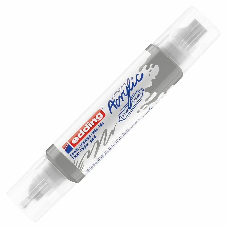 Маркер акриловый двусторонний 3D Edding 5400/923.2-3,5-10 мм. Цвет Серебрян