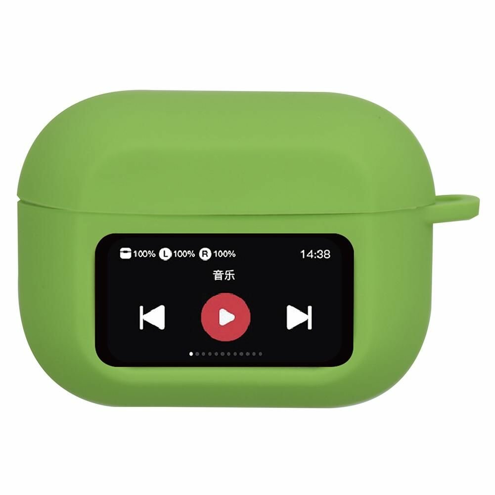 Беспроводной чехол для наушников Bluetooth, силиконовый защитный чехол для AirPods A9pro с экраном