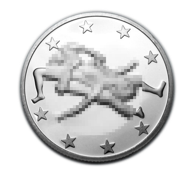 6 sex Euro Поза1 PROOF сувенирная монета 6 секс Евро сувенирная копия серебро монеты, нумизматика, деньги для коллекции