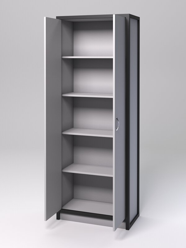Шкаф офисный закрытый Ш-41 "стронг" в стиле лофт, Серый. Производитель товара - компания Westcom.
