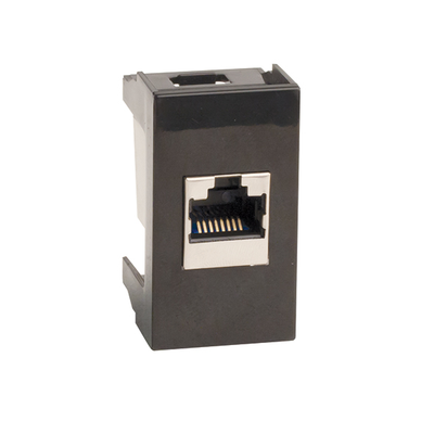 DKC Розетка RJ-12, Viva,1 мод, черн, 45218