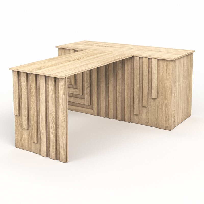 Стол руководителя №12 с приставкой брифингом, Дуб Сонома. Производитель товара - компания Westcom.