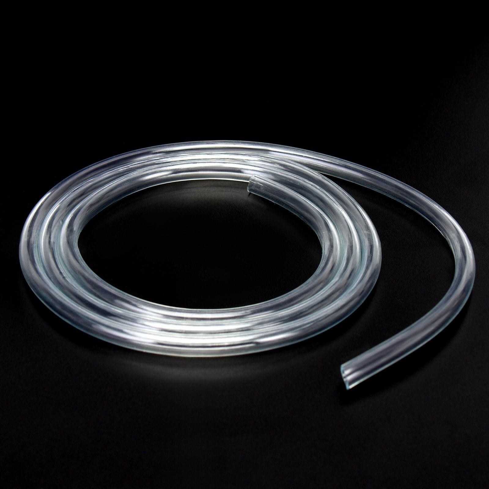 Трубка-шланг для компрессора силиконовая, 4 мм, 1 м, прозрачная, 3 шт