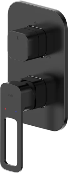 Встраиваемый смеситель для душа и ванны IDDIS Slide SLIBL00i68 С внутренней частью, черный