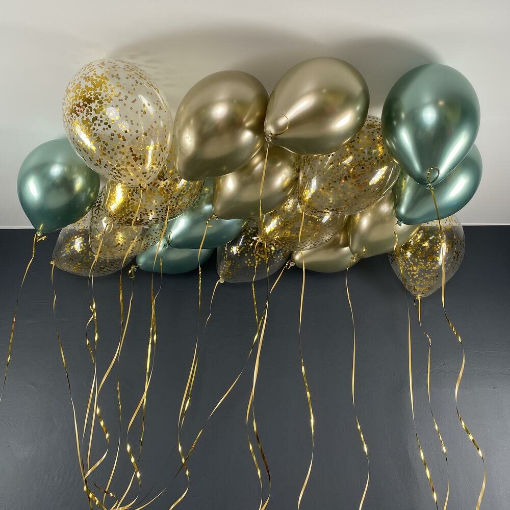 Набор шаров под потолок, шары на день рождения, шары с гелием