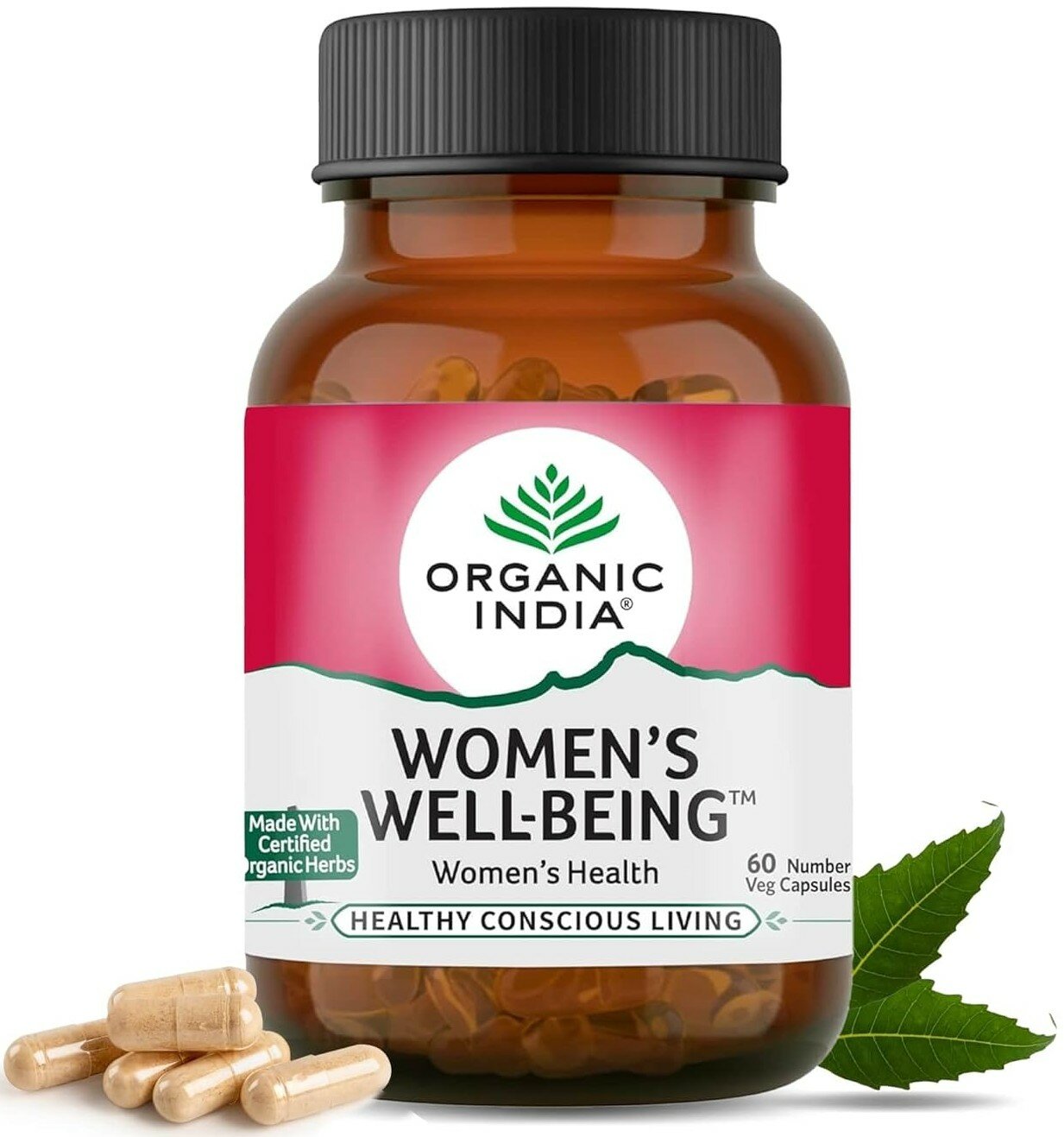 Вуменс Вел-Биинг Органик Индия укрепление женского здоровья Women's Well Being Organic India 60 шт.