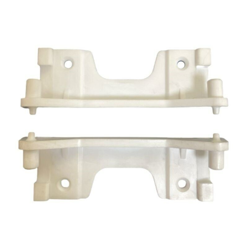 Кронштейн выдвижного ящика сушки посуды плиты Гефест 300, 1100, 1457, 3100, цвет белый, 113,5х34 мм, L между отверстиями 60 мм, комплект 2 шт.