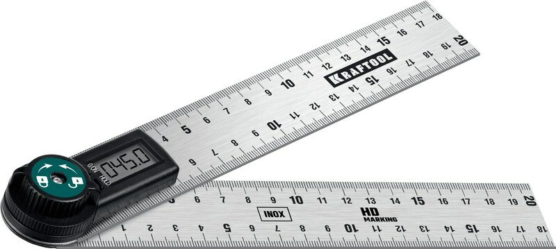 Транспортир-угломер Kraftool 34682 DPM-20 200мм, Электронный