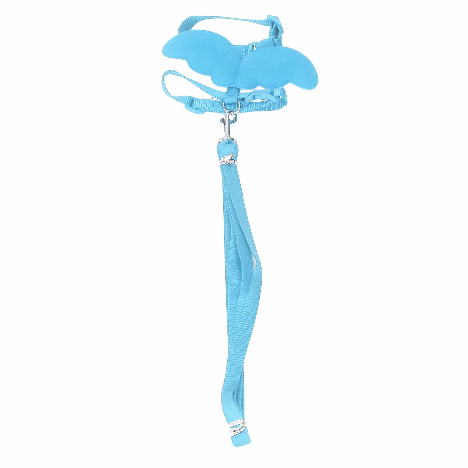 Поводок для утки, регулировка размера, тяговая веревка в форме крыльев для маленьких домашних животных, для тренировок на свежем воздухе, синий S