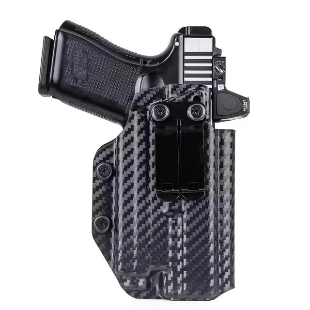 Kydex кобура Glock 17/22/31 с фонариком Olight, Carbon Fibre Right
