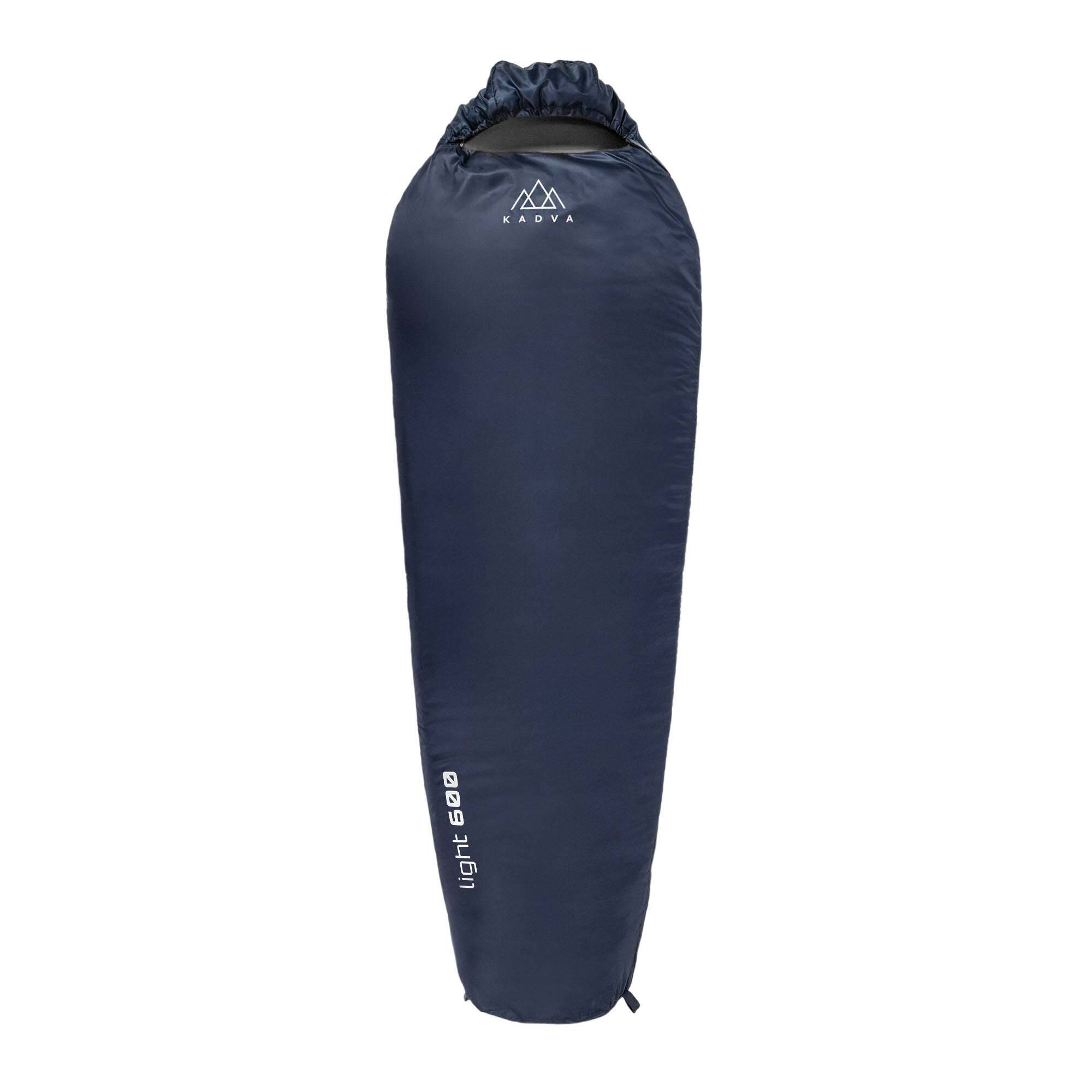 Decathlon Спальный мешок KADVA Light 600 L, 220x80 см, полиэстер, 100 г, темно-синий