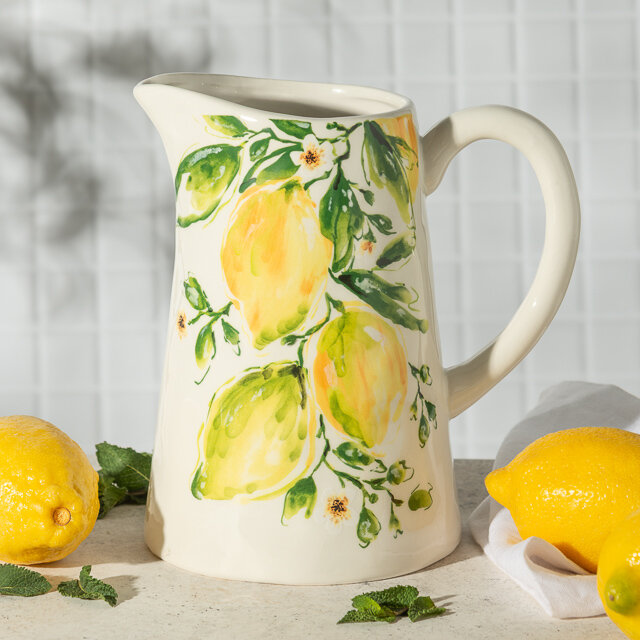 Керамический кувшин Armando Lemony 23 см, Boltze, 2010466