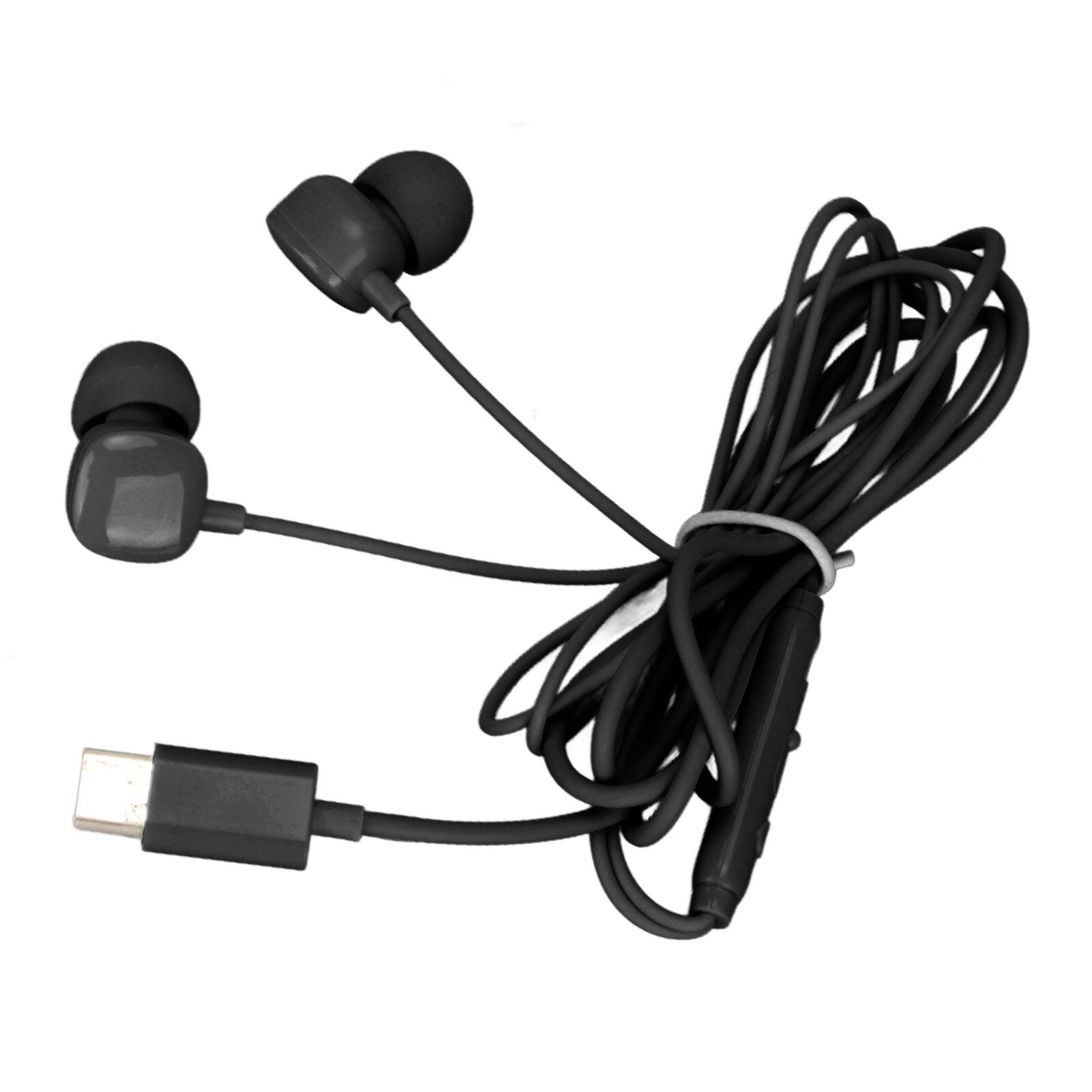 Наушники Type C для телефонов с шумоподавлением и регулировкой громкости для Huawei черного цвета, 1 шт, с микрофоном, ABS материал, 16Ω, частота 20Hz-20KHz, для большинства интерфейсов Type C, в комплекте с кейсом для хранения