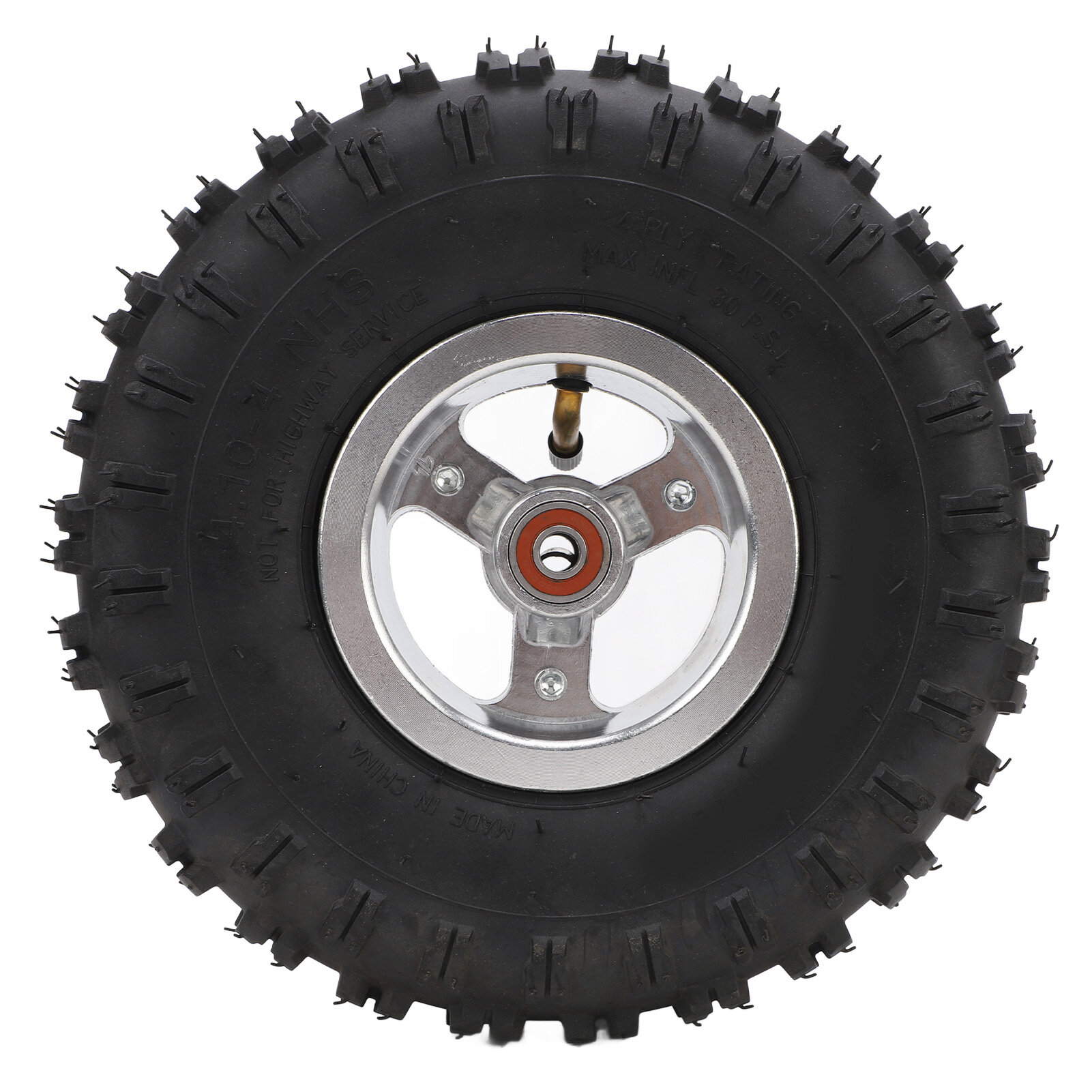 4-дюймовая шина с ободом 4.10‑4 6PR с повышенным сцеплением и высокой устойчивостью, сменное колесо для картинга, мини-внедорожника, мини-мотоцикла своими руками