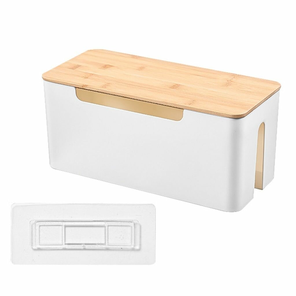 Коробка для проводов с деревянной крышкой