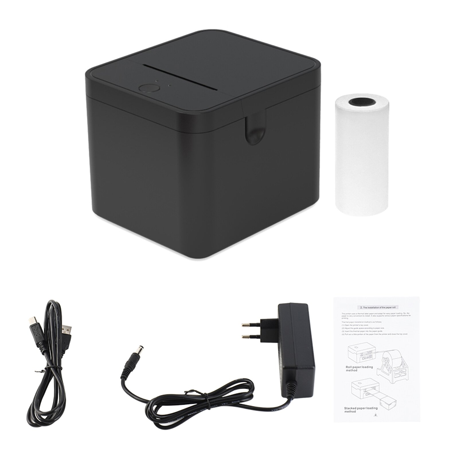 Принтер квитанции Compact Portable USB BT Высокоскоростная печать 58 -мм тепловизионное принтер для доставки Business Restaurant Kitchen