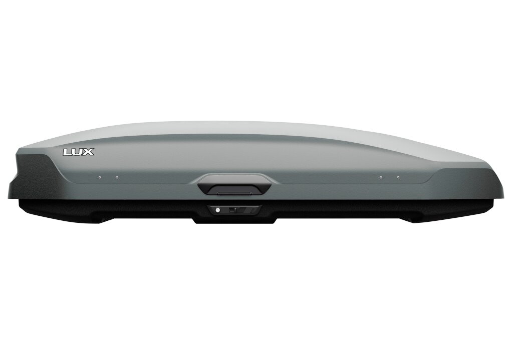 Автобокс на крышу LUX TAVR 197, тёмно-серый матовый, 520 л, 197х89х40 см. Двухстороннее открытие