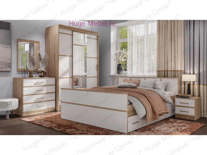 Комплект мебели в спальню "Сакура К11" Huge Mebel Спальные гарнитуры. Ширина 2000 Высота 2140