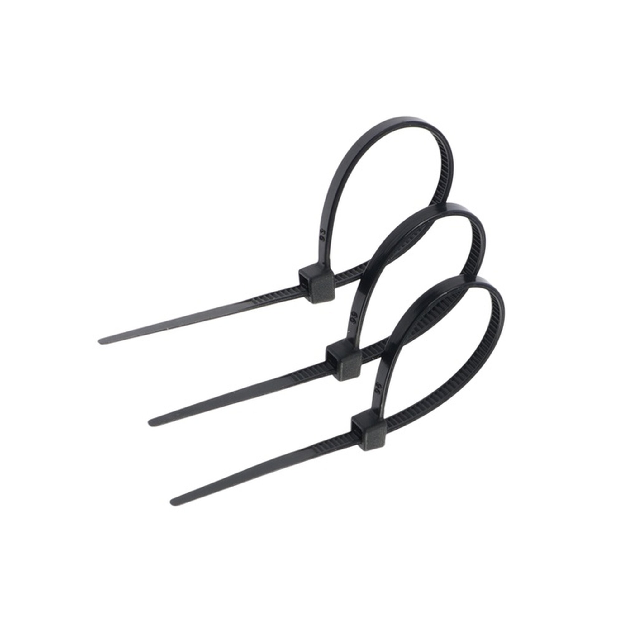 Хомут нейлоновый для стяжки, тундра, 2,5х100 мм, черный, 25 шт