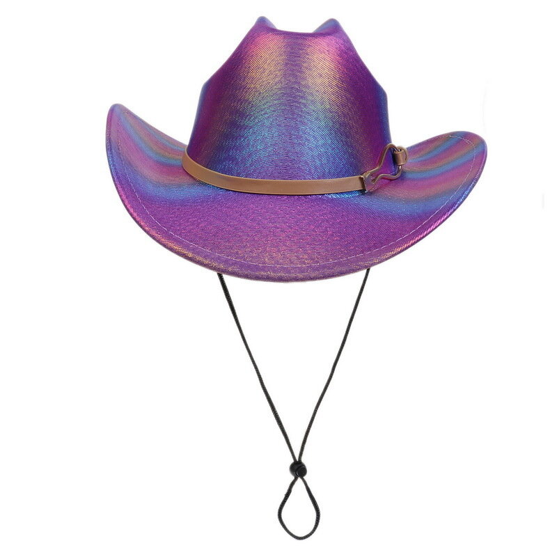Шляпа Amazon Symphony, ковбойская, в полоску, фиолетовая, размер M