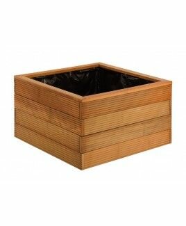Кашпо Dekker "Гроссо", из ценных пород деревьев Бангкирай, 106 см х 106 см х 62 см, коричневое