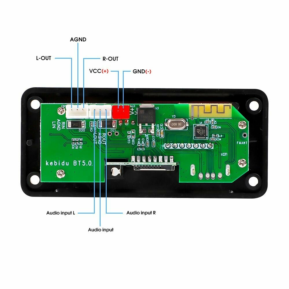 Bluetooth MP3-плеер FM USB AUX — фото 1